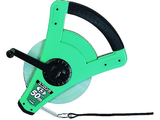 【商品説明】●使い勝手の良いリールタイプです。●先端保護のため、ショックアブソーバーが付いています。【仕様】●型番：UL13-50●テープ長さ（m）：50　●テープ幅（mm）：13　●テープ厚さ（mm）：0．23●標準張力：100N　●JI...
