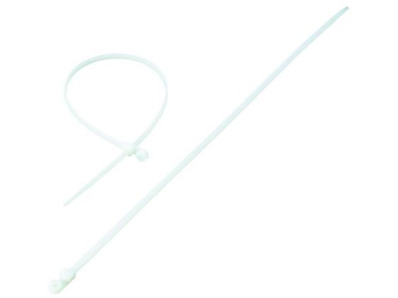 【商品説明】●ケーブルタイにねじ用の穴がついており、各種電線やケーブルを壁や天井に固定します。【仕様】●型番：TNCV100●入数：100本●幅（mm）：2．5　●長さ（mm）：113　●厚さ（mm）：1．1　●ねじ穴（mm）：3．2　●最...