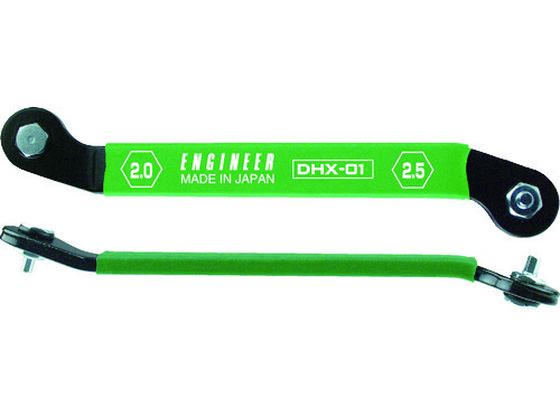 【仕様】●型番：DHX-01●刃先：対辺2．0×2．5●全長（mm）：115●アングル厚み（mm）：3．0●刃先：特殊鋼【備考】※メーカーの都合により、パッケージ・仕様等は予告なく変更になる場合がございます。【検索用キーワード】エンジニア薄...