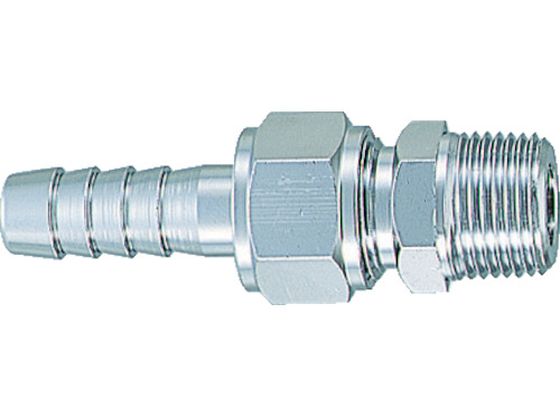 【仕様】●型番：NHJ-107●入数：5個●接続口径（タケノコ外径）（mm）：7．0　●接続口径D：R1／8　●六角対辺（mm）ナット：12　●六角対辺（mm）本体：12●使用流体：水・空気・油　●流体温度：−50〜150℃　●使用圧力：3...