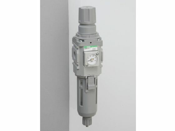 【仕様】●型番：W2000-10-W-F1●ろ過精度（μm）：5　●使用圧力（MPa）：1　●処理空気流量（［［M3］］／min）：2．0　●設定圧力（MPa）：0．05〜0．85　●接続口径：Rc3／8　●全長（mm）：233．5　●使用...