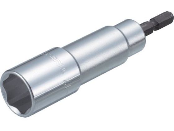 【商品説明】●花形の口径形状は、精度の高いトルク伝達を可能にします。●六角口径に比べボルトナットにスムーズに差し込むことが可能です。【仕様】●型番：TEF-18●軸寸法（mm）：6．35●全長（mm）：105●対辺寸法（mm）：18●18V...