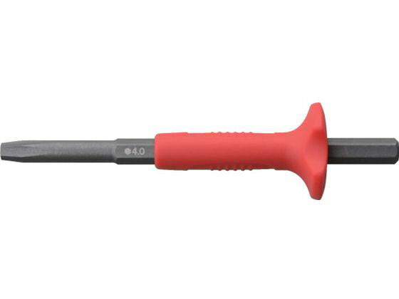 【仕様】●型番：AK-22NH-4●全長（mm）：105mm●対応サイズ：H4．0mm●対応ネジ：六角穴付●対辺6．35mm六角軸●取替用ビット●六角ネジとりビット六角軸：対辺6．35mm●ネジに喰い込む特殊刃先形状●クロムモリブデンバナジ...
