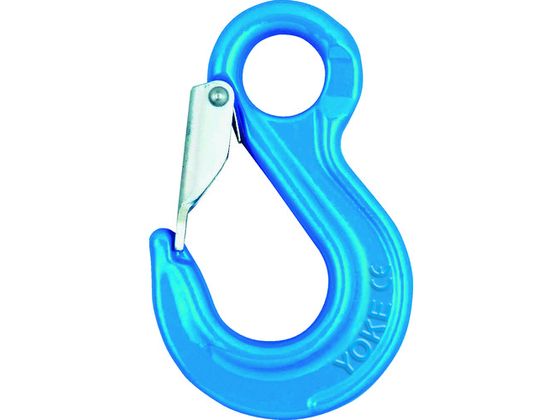 【商品説明】●ラッチ付きアイタイプスリングフックです。●チェーンに直接接続できます。【仕様】●型番：X-044/S-13●基本使用荷重（t）：6．7　●チェーン線径（mm）：13　●寸法（mm）A：40　●寸法（mm）D：18　●寸法（mm...