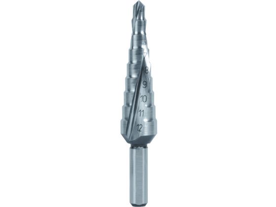 【商品説明】●被削材：鉄板（強度1100N／mm［［の2乗］］以下の物）・ステンレス・アルミ・真鍮・プラスチック（4mmまで）●高品位の材質を使用し、負荷なく、ビビりのない安定した穴あけが可能です。【仕様】●型番：101050-9E●全長（...