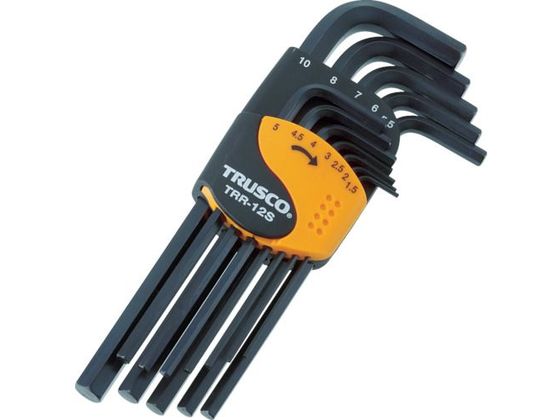 【仕様】●型番：TRR-12S●入数：12本●セット内容（mm）：1．5、2、2．5、3、4、4．5、5、5．5、6、7、8、10●セット内容（本）：12●硬度：HRC52−56●表面処理：黒染め加工●組入数（丁）：12●クロムバナジウム鋼...