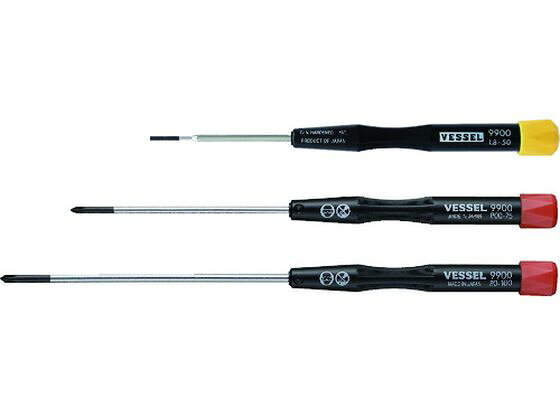 【仕様】●型番：9902●入数：1S●セット内容：［［＋］］00、［［＋］］0、［［−］］1．8●セット内容（本）：3●軸長（mm）：［［＋］］00：75mm、［［＋］］0：10mm0、［［−］］1．8：50mm●刃先：［［＋］］00×75...