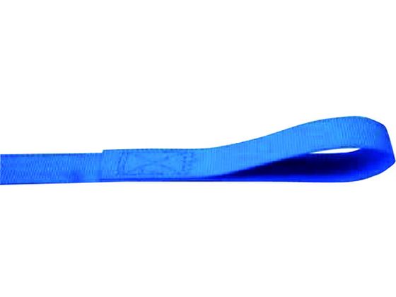 【商品説明】●高強力ポリエステル糸を使用していますので耐候性・耐久性に優れています。●破断強度がひとめで分かるブラックライン入りです。【仕様】●型番：C01E010-010A●最大使用荷重（t）：0．025　●全長（m）：2　●色：ブルー　...