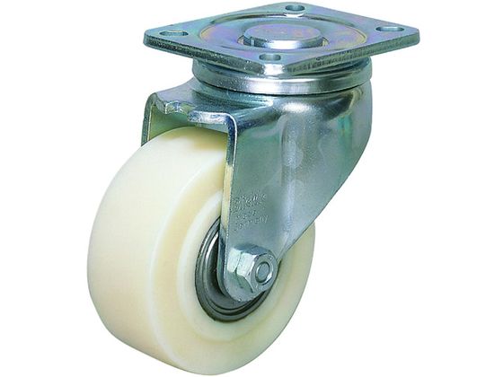【商品説明】●自在旋回部分に特殊強化構造を用い、大きな衝撃や長期の負荷にも耐えられます。●車輪には耐摩耗性・高弾性の高分子キャストナイロン素材を使用しています。●車輪には密封型ラジアルボールベアリングを使用しており、グリースの追加注入なしで...