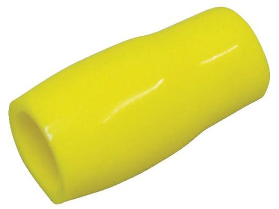 【商品説明】●絶縁体の色は7色を用意しております。【仕様】●型番：TIC 38-YEL●入数：100個●色：黄　●最高使用温度（℃）：60　●全長（mm）：33　●内寸（mm）：14　●適用端子：38mm［［の2乗］］用　●袋入数（個）：1...