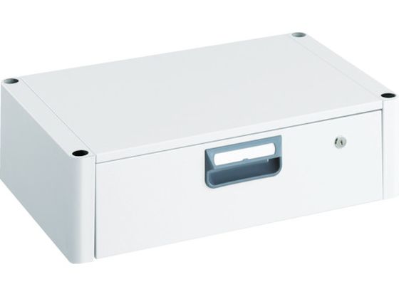 【仕様】●型番：PEW-64V-W●色：ホワイト　●間口（mm）：600　●奥行（mm）：400　●高さ（mm）：175　●引出し内寸（mm）間口×奥行×深さ：496×331×113●引出し均等荷重：10kg　●適合支柱径（mm）：25．4...