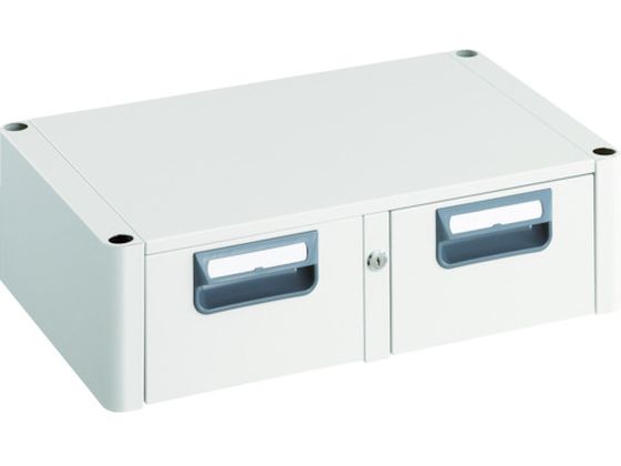【仕様】●型番：PEW-64W-W●色：ホワイト　●間口（mm）：600　●奥行（mm）：400　●高さ（mm）：175　●引出し内寸（mm）間口×奥行×深さ：219×331×113●引出し均等荷重：10kg　●適合支柱径（mm）：25．4...