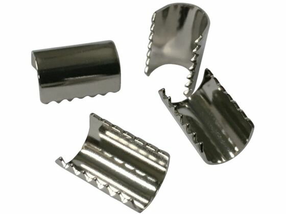 【商品説明】●ペンチでカシメるだけでロープや紐の先端の振れ止めが出来ます。【仕様】●型番：KM-11●入数：4個●適用ロープ径（mm）：5〜6●スチール【備考】※メーカーの都合により、パッケージ・仕様等は予告なく変更になる場合がございます。...