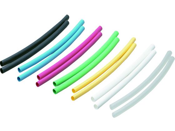 【商品説明】●熱収縮チューブを無駄の出ない少量パックにしました。●黒、青、赤、緑、黄、白、透明の各色の組み合わせになっています。●機器内配線の絶縁や保護、端末処理、識別に最適です。●柔軟性および難燃性に優れています。【仕様】●型番：HSTT...