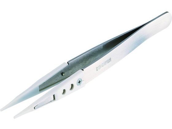 【商品説明】●コストパフォーマンスに優れた汎用タイプのチップ交換式ピンセットです。【仕様】●型番：P-640-P●全長（mm）：125●幅（mm）：10●先端幅（mm）：1．2●先端：直型●耐熱温度：220℃（チップ）●チップ色：白●本体：...