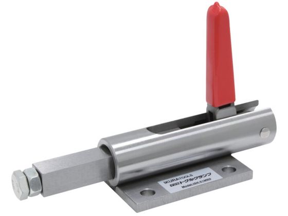 【仕様】●型番：ISK-51MB0●全長（mm）：195●押圧力（kN）：3．0●付属ボルト径：M12×50●ストローク（mm）：43●ハンドル操作角度（°）：115●横押し型●フランジベースタイプ●スチール【備考】※メーカーの都合により、...