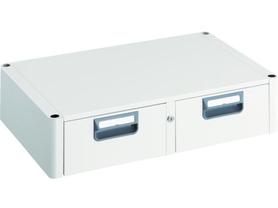 【仕様】●型番：PEW-75W-W●色：ホワイト　●間口（mm）：750　●奥行（mm）：500　●高さ（mm）：175　●引出し内寸（mm）間口×奥行×深さ：294×431×114●引出し均等荷重：10kg　●適合支柱径（mm）：25．4...