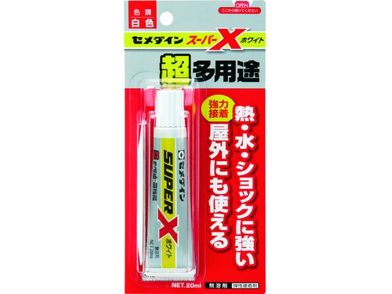 【商品説明】●金属、プラスチック、ゴム、コンクリートの接着に。タイル、ガラス、陶磁器、木材、皮革、布の接着に。※接着できないもの：PE、PP、フッ素樹脂、ポリアセタール等。●ショックに強く剥がれにくいです。●熱・水に強いです（−40〜120...