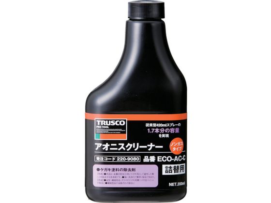 【商品説明】●噴射ガス（LPG）を使用しないため、エアゾールスプレーに比べ安全で、環境に優しい製品です。●原液がエアゾールタイプより1．7本分増量でお得です。●強い洗浄力で素早く除去できますので作業能率が向上します。【仕様】●型番：ECO-...