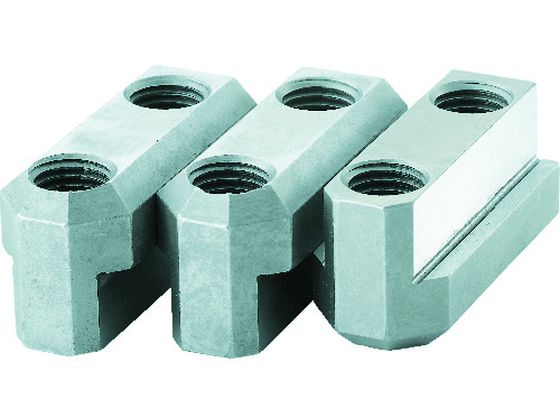 【商品説明】●多数のチャックを利用する加工において、交換用爪にジョウナットをセットしておくことで、段取り替えを効率化します。●パレットチェンジャー・ワークグリッパーチャック用に最適です。【仕様】●型番：JT-H-HO1MA-6●入数：3個●...