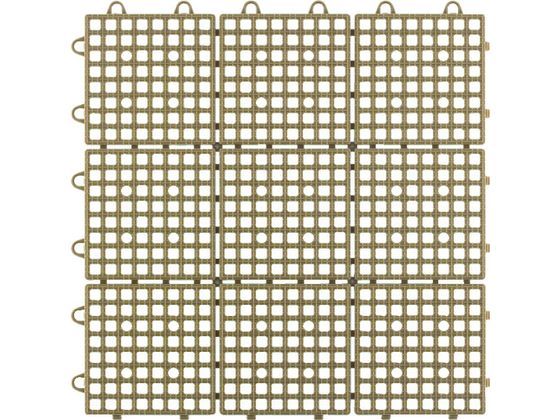 【商品説明】●水はけ抜群です。●広さに合わせて簡単組立ジョイントタイプです。【仕様】●型番：SQ-303●色：ブラウン　●幅（mm）：300　●長さ（mm）：300　●厚さ（mm）：13●ポリエチレン（PE）100％【備考】※メーカーの都合...