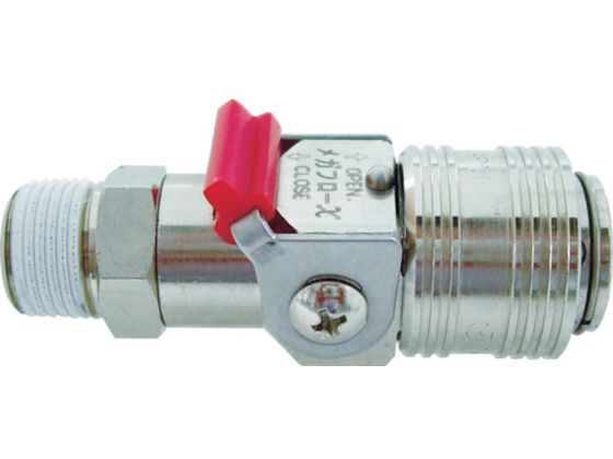 【仕様】●型番：MFXP-02M-B●最高使用圧力（MPa）：1．5　●接続口径：R1／4　●六角対辺（mm）H1：19　●使用流体：空気●流体温度：−5〜60℃●本体：アルミ合金＋真鍮　●シールゴム：ニトリルゴム（NBR）●一般カップリン...