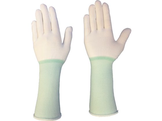 【商品説明】●スーパーロングタイプで手首までしっかりとカバーができます。●毛羽が少ない長繊維仕様です。【仕様】●型番：BSC-85023B-M●入数：10双●色：ホワイト ●サイズ：M ●厚さ（mm）：0．9 ●全長（cm）：29．0 ●手...