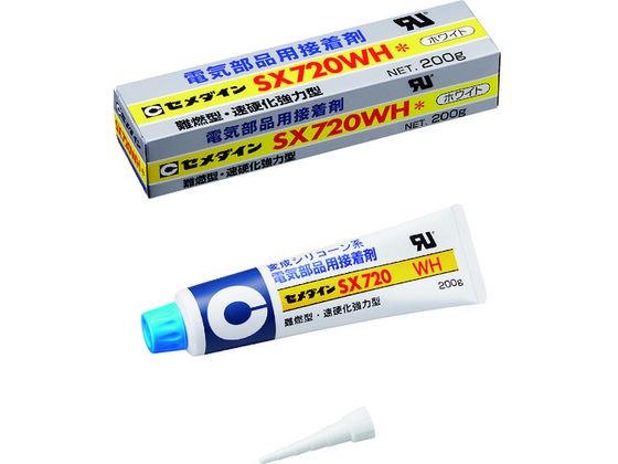 【商品説明】●コンデンサー、コイルなどの回路基盤の固定に。電源、トランスなどの絶縁シールに。電子部品の防水シールに。●難燃タイプ（UL94V−0認定）の接着剤です。●一液常温湿気硬化型弾性接着剤です。●初期立ち上がりが速く、耐久性に優れます...