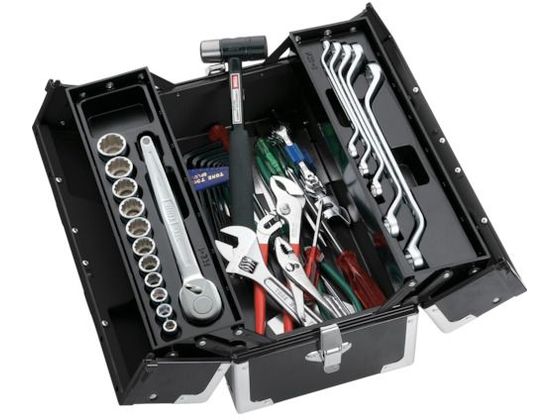 【仕様】●型番：TSS460BK●入数：1S●ケース色：マットブラック●ケース寸法（mm）間口：433●ケース寸法（mm）奥行：220●ケース寸法（mm）高さ：195●セット内容（点）：46●引出し内寸法（mm）間口×奥行×高さ【備考】※メ...