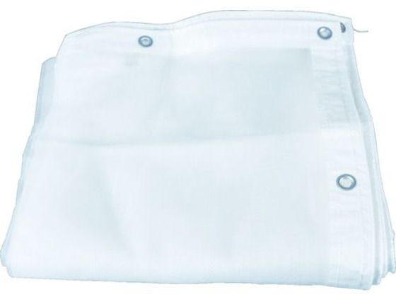 【商品説明】●軽くて作業性に優れた、飛散防止用の塗装シートです。【仕様】●型番：TRS-1836●幅（m）：1．8　●長さ（m）：3．6　●色：白　●ハトメ数（個）：36　●ハトメピッチ（cm）：30　●引張強度：720N／5cm●目合い（...