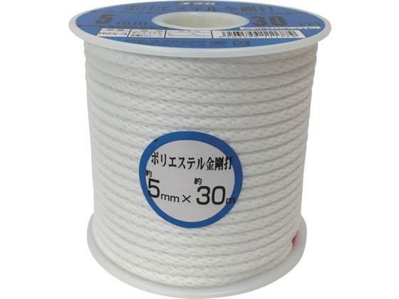 【商品説明】●強度は3つ打に比べ40％程度低下しますが、摩擦抵抗が少なく、ねじれにくいロープです。●酸・アルカリ・海水などに強く、耐候性に優れ摩擦にも非常に強く、強力に優れたロープです。●水に濡れても固くなりにくいロープです。【仕様】●型番...