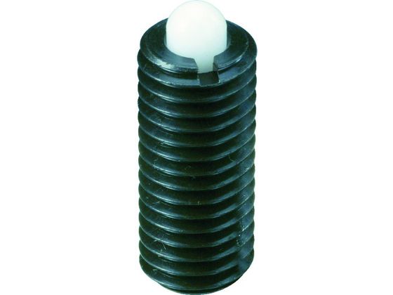 【商品説明】●ワークを傷付けない樹脂ピン仕様です。【仕様】●型番：ZN4●荷重（N）：2〜7　●ねじ寸法：M4×0．70　●ストローク（mm）：1．5　●全長（mm）：15　●センターピン径（mm）：1．5　●耐熱温度（℃）：90●本体：ス...