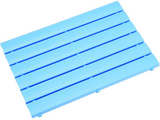 【商品説明】●幅広く使用可能な樹脂スノコです。【仕様】●型番：430-0300●色：ブルー　●幅（mm）：600　●長さ（mm）：850　●厚さ（mm）：49●スノコ材：硬質塩化ビニール　●シングルスペーサー：ポリプロピレン（PP）　●ダブ...