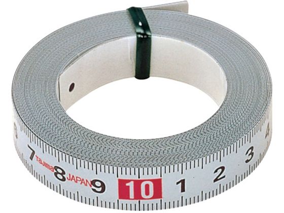 【商品説明】●粘着テープ付なので、任意の場所に貼り付けできます。【仕様】●型番：PIT-50BL●全長（mm）：5000　●幅（mm）：13　●厚さ（mm）：0．3●目盛：1mmピッチ　●数字：10mmピッチ●スチール●本製品には通電性があ...