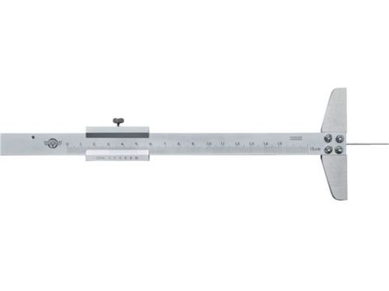 【商品説明】●細穴の深さ測定に最適です。●デプスバー1．5mmと細いです。【仕様】●型番：TH15●メーカーコード：140501　●測定範囲（mm）：0〜150　●器差（mm）：±0．07　●最小表示（mm）：0．05　●全長（mm）：24...