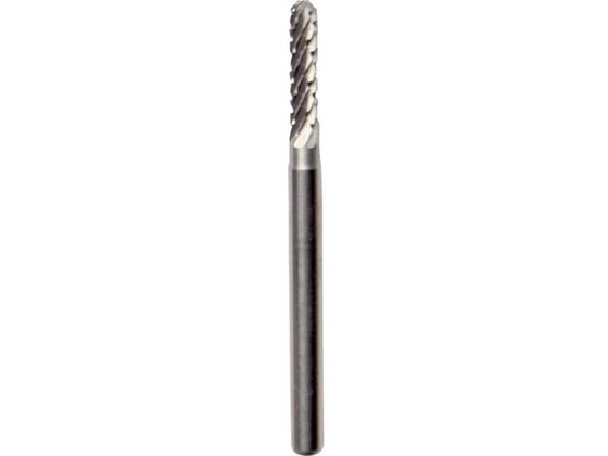 【仕様】●型番：TCBT3100D●形状：砲弾（ダブルdカット）●軸径（mm）：3●刃径（mm）：2．5●全長（mm）：38●刃長（mm）：11●最高使用回転数（rpm）：90000●軸長（mm）：27●タイプ：超硬●使用工具：軸付きグライ...