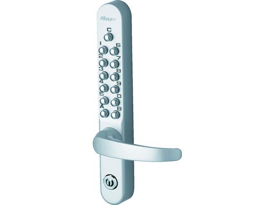 【商品説明】●雨に強く電気を使わない、記憶番号がキーの代わりをする、メカニカル機構の鍵付錠です。●扉を閉めると自動的に施錠されます。●シリンダー鍵付ですので、キーによる施開錠が可能です。【仕様】●型番：22823M-AS●入数：1個●バック...