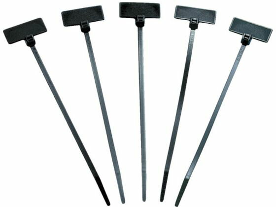 【商品説明】●MSタイのスタンダードタイをベースに、表示用タグをヘッド部に設けた一体成形のタイです。●電線などの分類、表示、識別に便利です。【仕様】●型番：IT18FL-B●入数：100本●色：黒　●幅（mm）：2．5　●長さ（mm）：11...