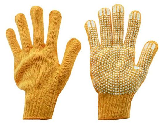 【商品説明】●色付の手袋です。●作業工程ごとに分けて使用することが可能です。【仕様】●型番：TCNSG-Y●色：黄 ●サイズ：フリー ●厚さ（mm）：2 ●ゲージ数：7 ●全長（cm）：23．5 ●手のひら周り（cm）：20．0 ●中指長さ...