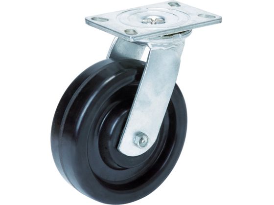 【商品説明】●波状の繊維入りのフェノール樹脂車です。●金具旋回部分は高荷重や衝撃に強く、長時間滑らかに旋回します。【仕様】●型番：H14PK-200●許容荷重（daN）：735 ●取付ピッチX（mm）：125〜133 ●取付ピッチY（mm）...
