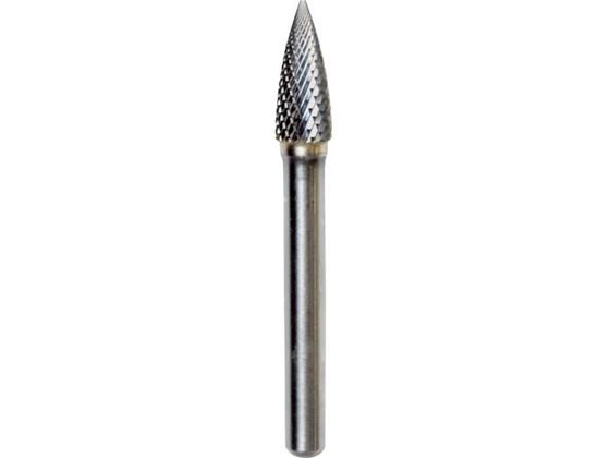 【仕様】●型番：TCBT6450K●形状：トンガリ（ダブルkカット）●軸径（mm）：6●刃径（mm）：8●全長（mm）：65●刃長（mm）：19●最高使用回転数（rpm）：50000●軸長（mm）：46●タイプ：ロー付●使用工具：軸付きグラ...