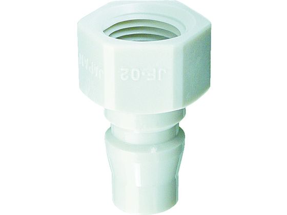 【商品説明】●サビに強く、軽量で扱いやすい商品です。【仕様】●型番：JF-02W●六角対辺（mm）：19　●相手側取付オネジサイズ：Rc（PT）1／4●適応流体：水　●常用使用圧力：1．0MPa　●使用温度範囲：0〜50℃●本体：ポリアセタ...