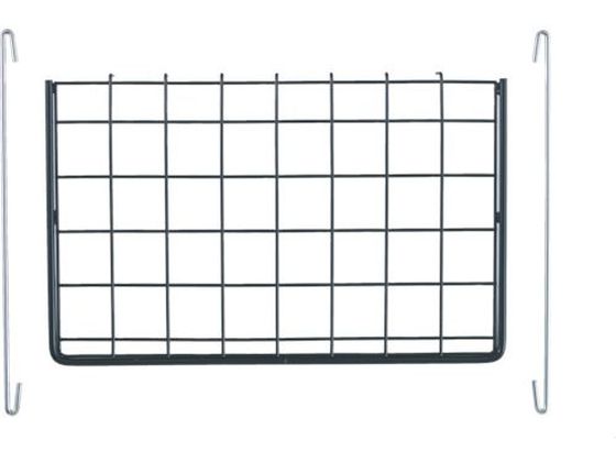 【仕様】●型番：TMT-450●間口（mm）：419　●奥行（mm）：260　●色：ブラック●網目：50×50mm●本体・ステー：スチール　●本体表面処理：粉体塗装　●ステー表面処理：電気亜鉛メッキ仕上げ●ステー（2本）【備考】※メーカーの...