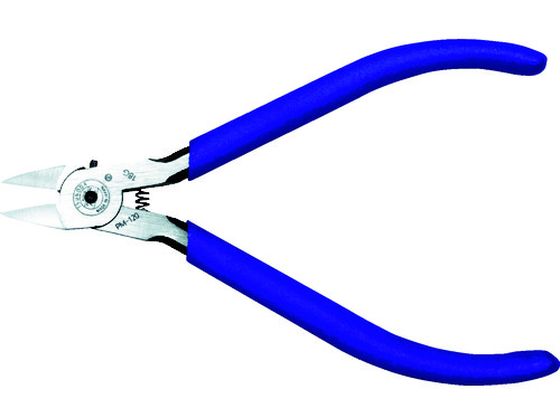 【仕様】●型番：PM-120●全長（mm）：124●切断能力（mm）銅線：φ2．0●切断能力（mm）軟鉄線：φ1．6●セミフラッシュ刃●ばね付●特殊合金鋼●グリップ：塩化ビニール●非絶縁工具です。電源を切ってお使い下さい。●使用用途以外には...