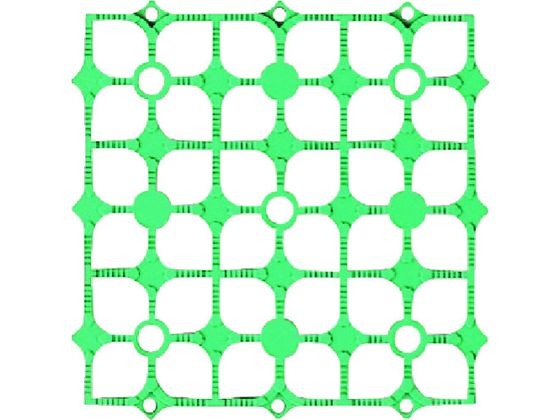 【商品説明】●お手入れ簡単なソフトタイプマットです。●ジョイント式で施工も簡単にできます。●防炎適合品です。防炎性能登録番号（EO0810526）【仕様】●型番：F-34-HK-G●色：グリーン　●幅（mm）：147　●長さ（mm）：147...