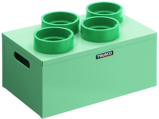 【仕様】●型番：HSK100-4●間口（mm）：399　●奥行（mm）：249　●高さ（mm）：216　●収納ホルダ数：HSK100A　BT（NT）50兼用4個　●色：グリーン●ロック機構付（HSK100A・BT（NT）50シャンク用）　●...