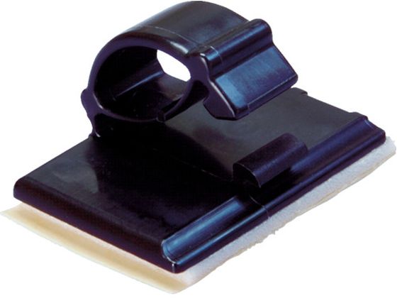 【商品説明】●弾力性に優れた独自の内ばねにより、電線などをしっかり押さえます。●両面接着テープがドライエッジタイプのため、はくり紙が簡単にとれます。●RoHS指令対応品です。【仕様】●型番：PA-20BT●入数：100個●色：黒　●縦（mm...