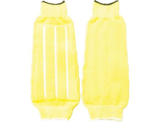 【商品説明】●高い耐切創性に加え、柔らかさや低発じん性を持つ繊維「ケブラー［［R下］］SD」を使用しています。●耐切創性、耐衝撃性を兼ね備えた肘カバーです。●編み込み部が衝撃吸収の役割を果たします。【仕様】●型番：TMT-947M●色：イエ...