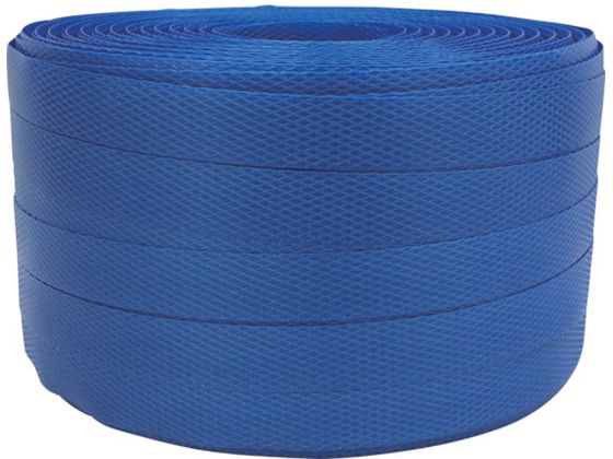 【商品説明】●ストッパー使用の手締め用タイプです。【仕様】●型番：L-203●色：青　●幅（mm）：15．5　●長さ（m）：200　●厚さ（mm）：0．5　●引張強度（kg）：100●破断伸度20％●ポリプロピレン（PP）【備考】※メーカー...