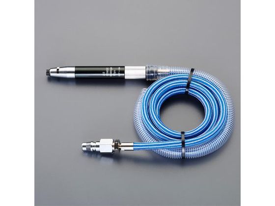 【仕様】●コレットチャックサイズ：3mm●吸入口：R1／4”●ホース長：1．5m●ハンドル長：131．5mm●重量：210g●使用コンプレッサー：1．5〜2．2kw●使用圧力：0．63MPA●エアー消費量：140L／min●無負荷回転数：6...